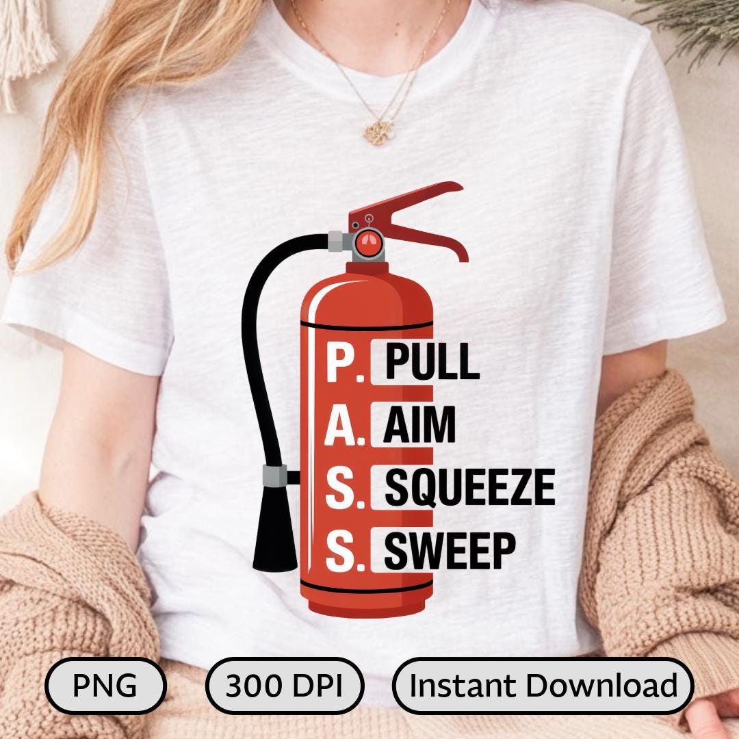 Fire Extinguisher PASS Acronym PNG – Safety Training Graphic ...