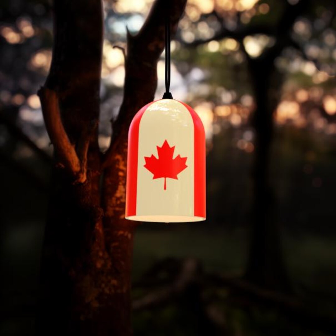 Snap on Patio String Light Shades - Canada Day - Etsy