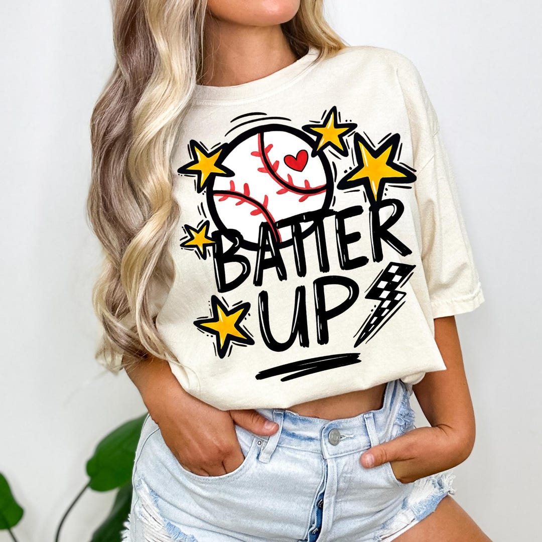 Baseball PNG, Preppy Hand Drawn Batter up Shirt, Retro Checkered ...