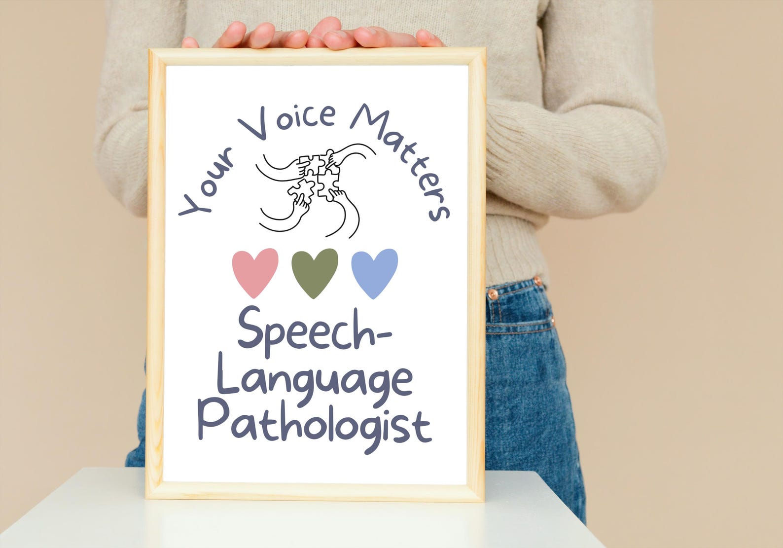 Your Voice Matters – Printable SLP Poster | Editable Design Template ...