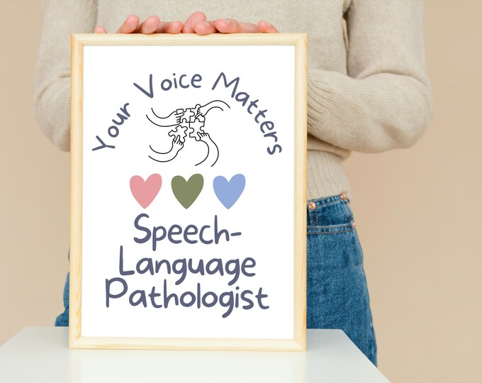 Your Voice Matters – Printable SLP Poster | Editable Design Template ...