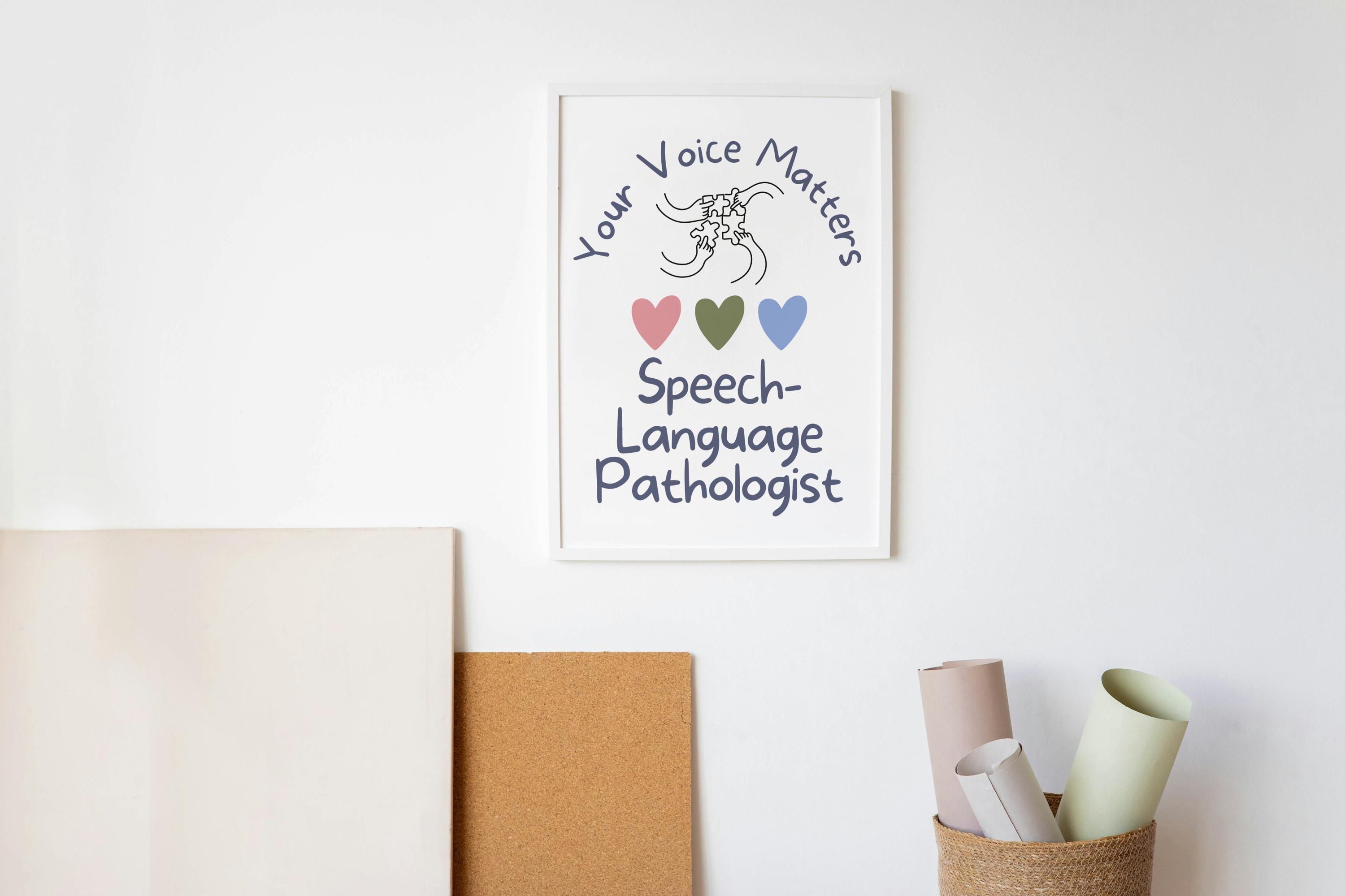 Your Voice Matters – Printable SLP Poster | Editable Design Template ...