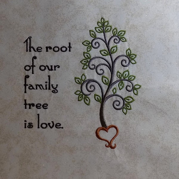 Embroidered Family Tree - Etsy