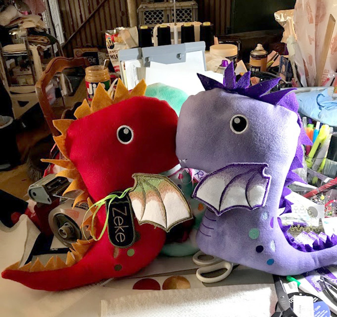 Big Head Dragon Plush Stuffed Toy 14-16 Tall - Etsy