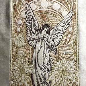 7 X 10 Embroidered Angel Tapestry embroidered Wall Art, 16x 18 Overall ...