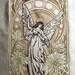 7 X 10 Embroidered Angel Tapestry embroidered Wall Art, 16x 18 Overall ...