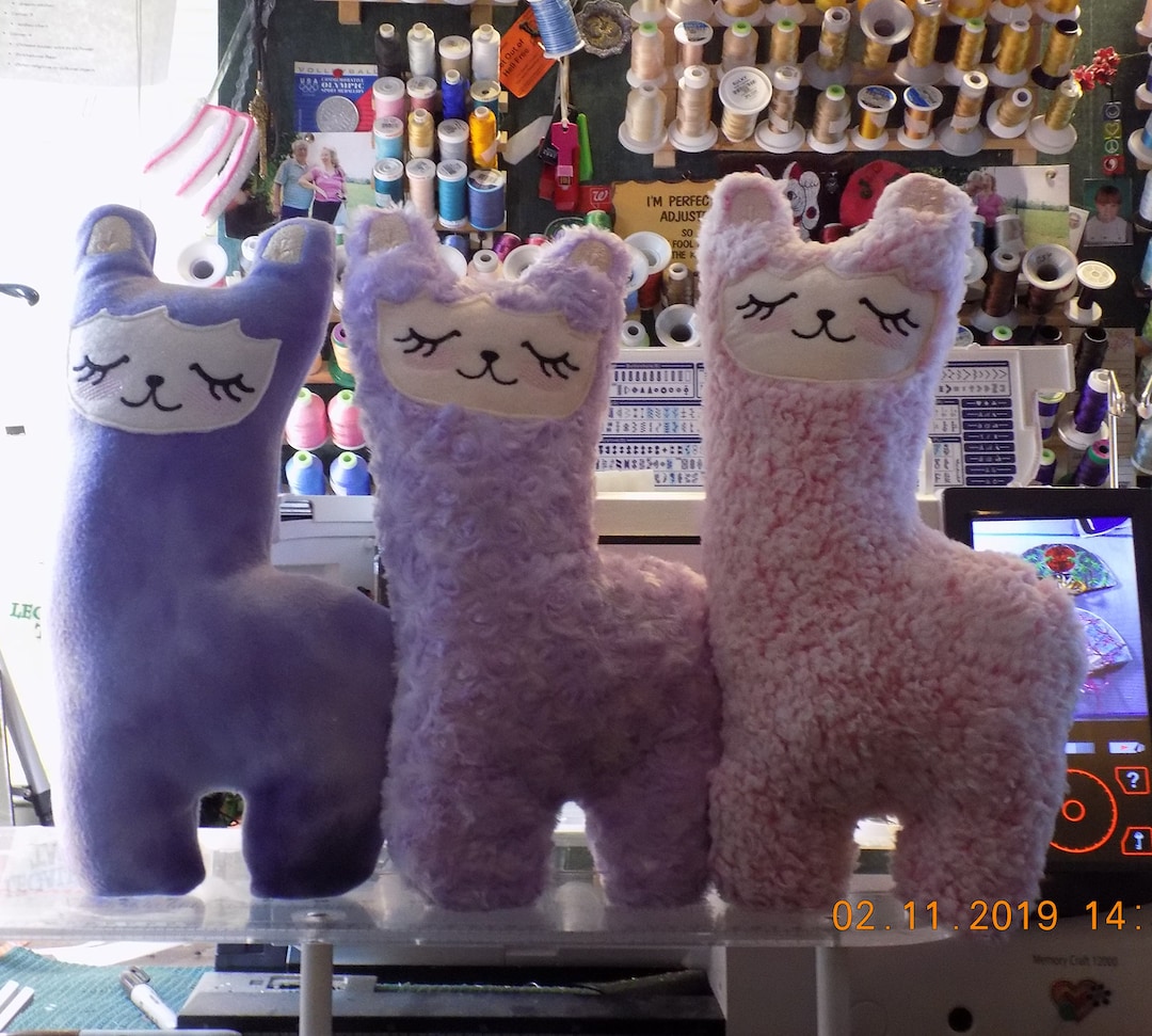 Llama Plush Stuffies (16-17" Tall Custom-made Stuffed Toy With ...