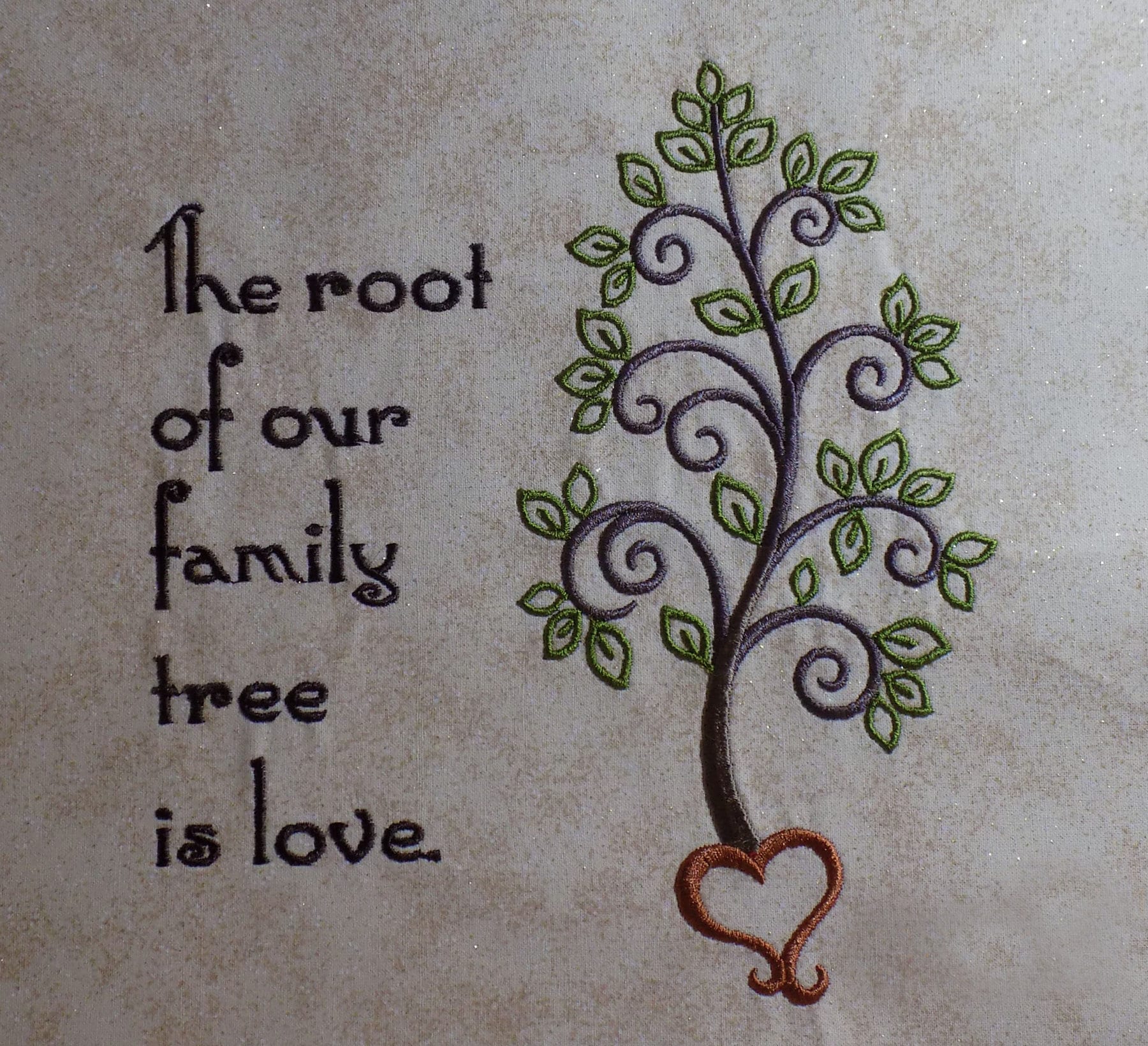 Family Tree Tapestry embroidered Wall Art | Etsy