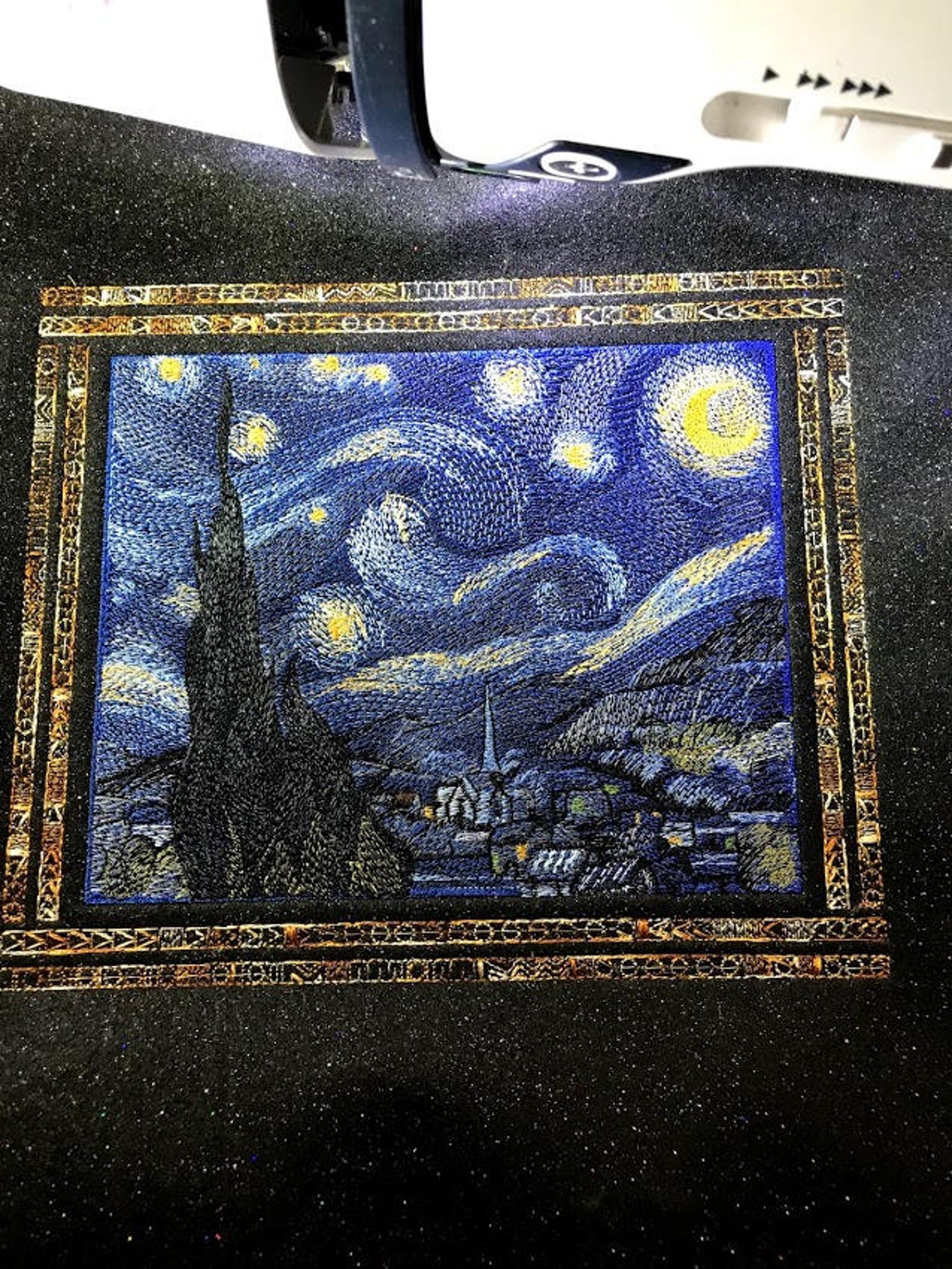 Starry Night Embroidered Tapestry embroidered Wall Art - Etsy