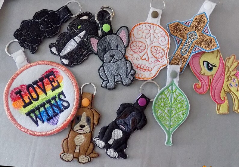 Custom Key Fobs Purse Luggage Backpack Charms Great | Etsy