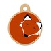 Pet ID Tag Sleeping Fox | Etsy