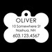 Pet ID Tag - Murphy Custom Name on Front Plaid Bone Tag - Etsy