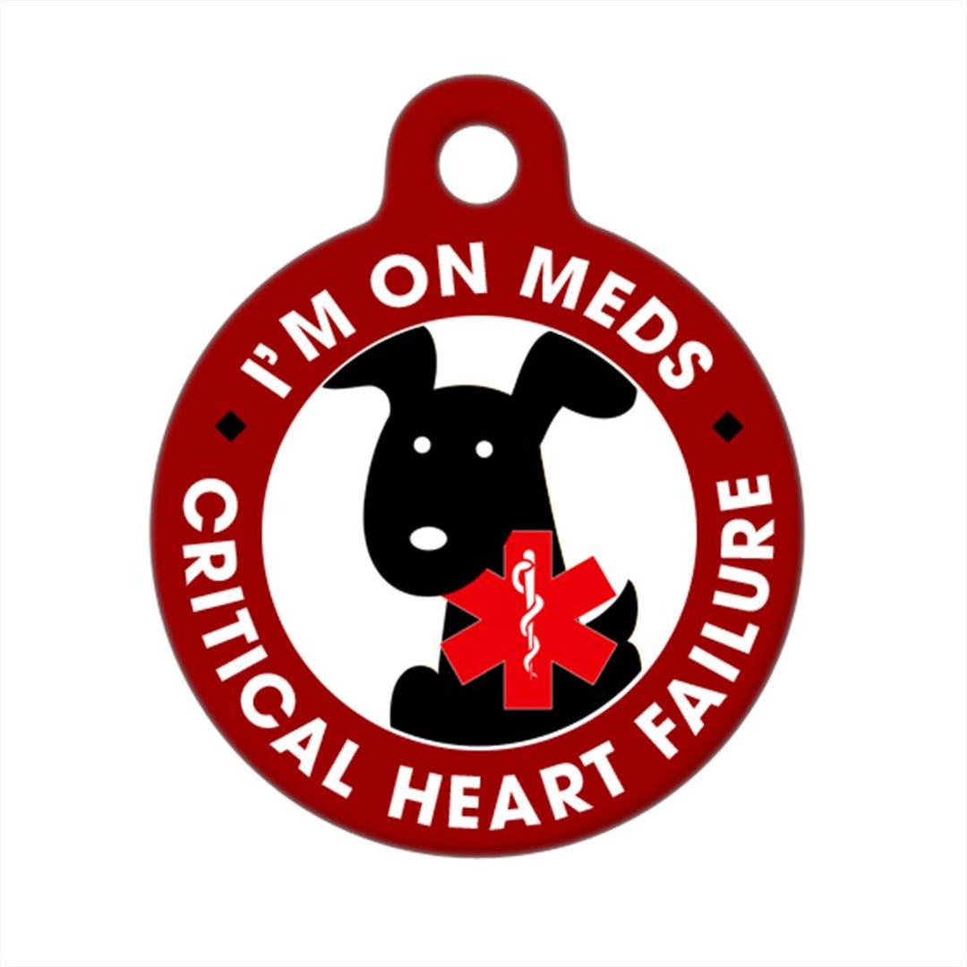 Medizinische ID-Marke - On Meds - Critical Heart vergoldet - Etsy ...