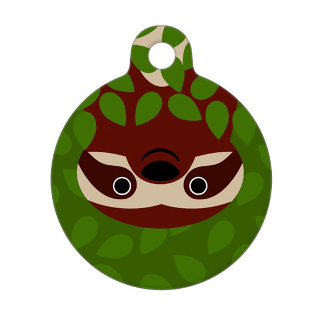Pet ID Tag Sloth - Etsy