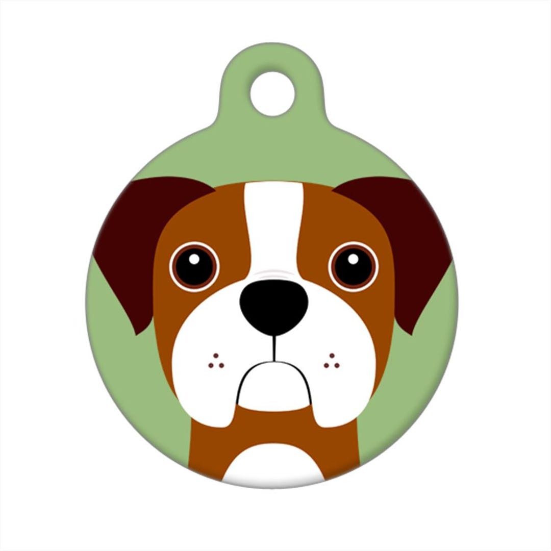 Pet ID Tag - Boxer - Etsy