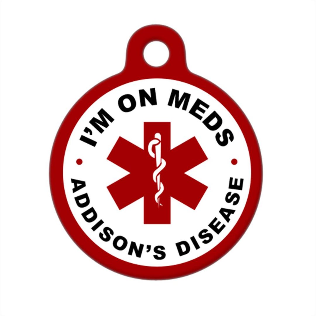Medical ID Tag - I'm on Meds, Addisons Disease Medical Alert - Etsy