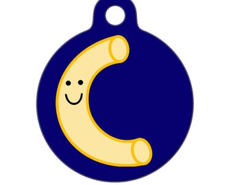 Pasta Dog Tag for Dog, Spaghetti and Meatball Pet Tag, Personalized Pet ...
