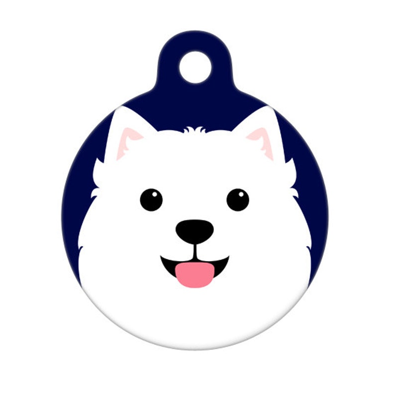 Pet ID Tag American Eskimo - Etsy