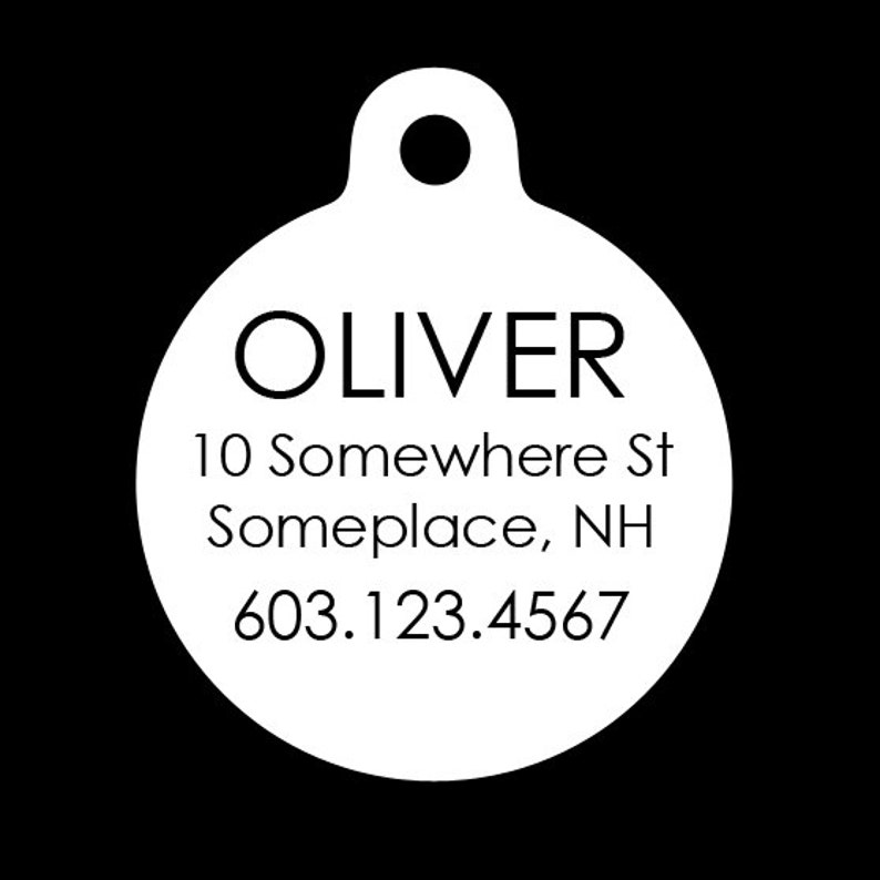 Pet ID Tag Crow Photo - Etsy