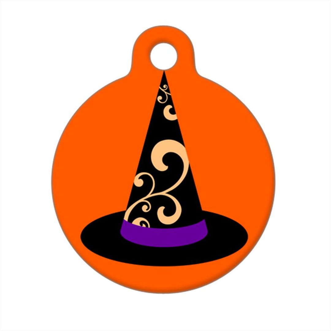 Pet ID Tag - Witch Hat - Etsy