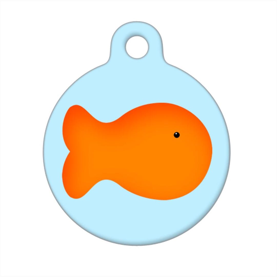 Pet ID Tag - Goldfish - Etsy