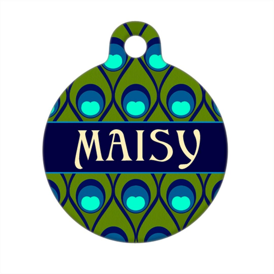 Pet ID Tag - Maisy Custom Name on Front - Etsy