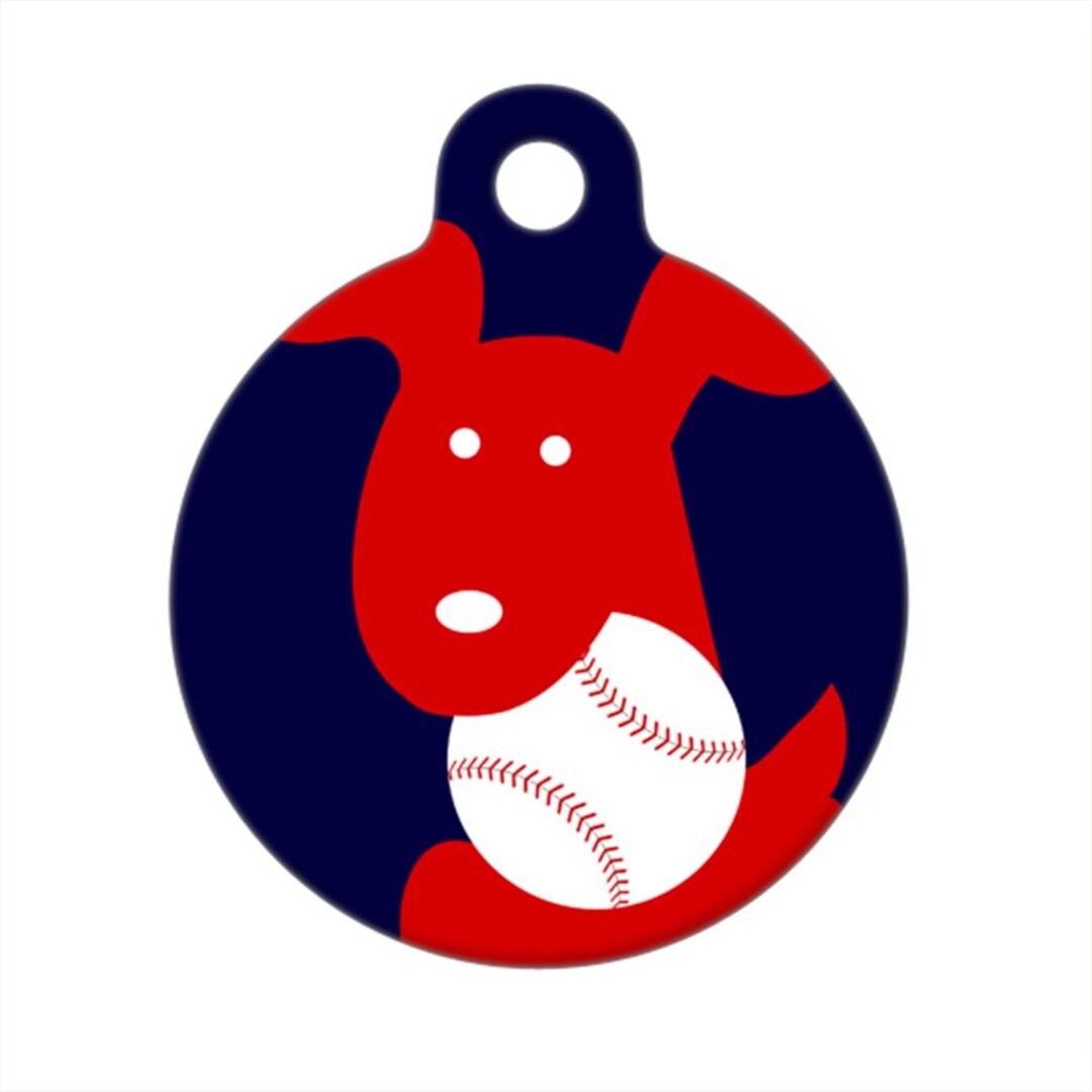 Pet ID Tag - Baseball Team Pup Customize With Your Teams Colors - Etsy