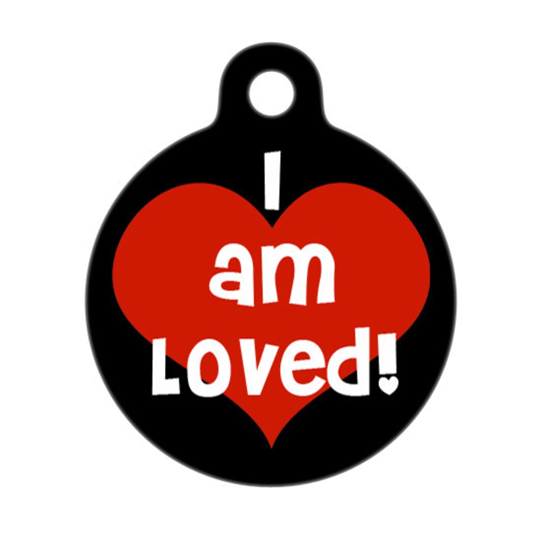 Pet ID Tag I Am Loved - Etsy