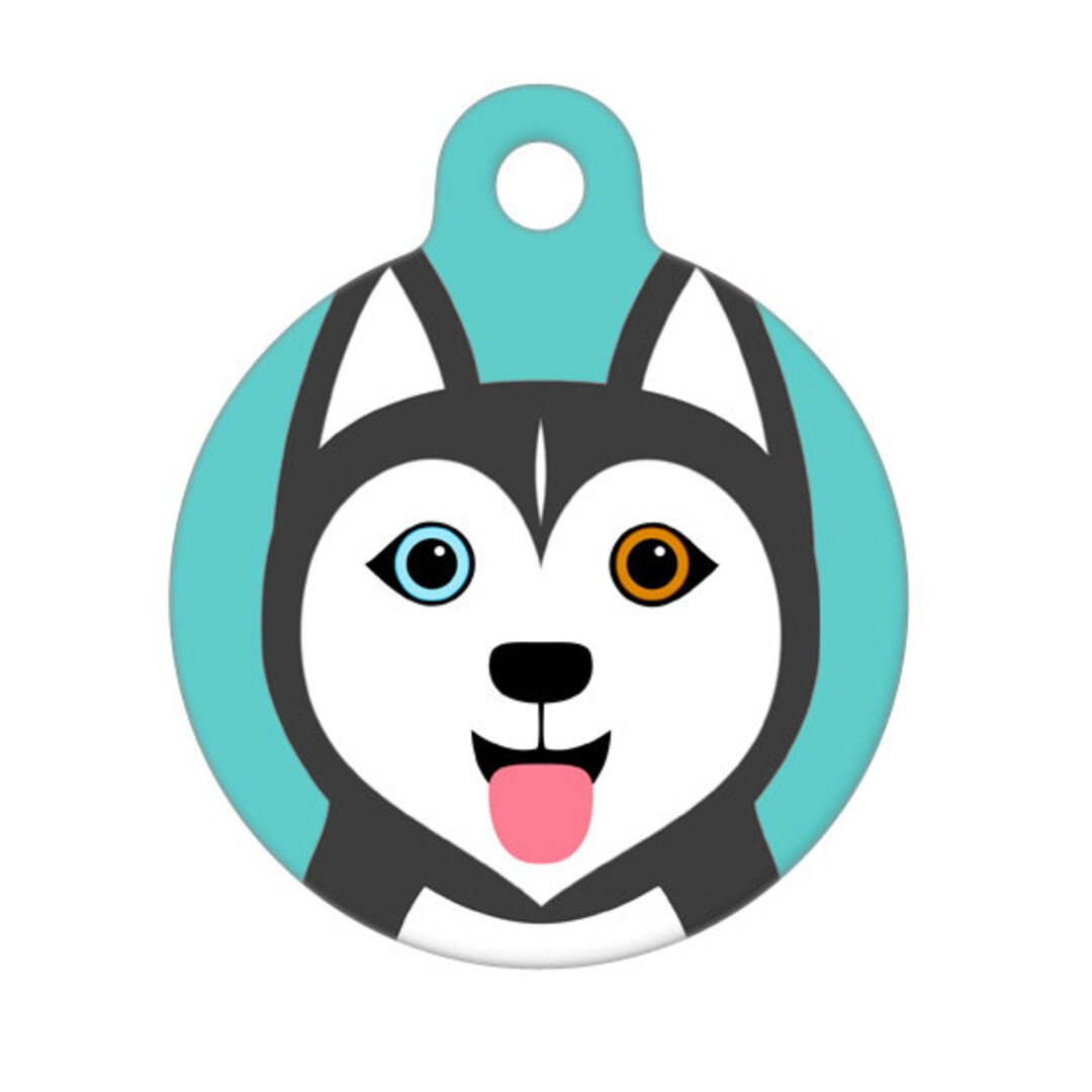Pet ID Tag Husky - Etsy
