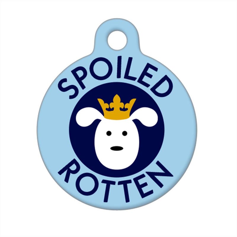 Spoiled Rotten Dog Tag - Etsy