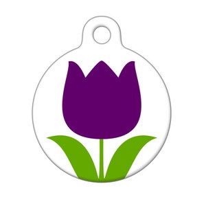 Pet ID Tag Tulip - Etsy
