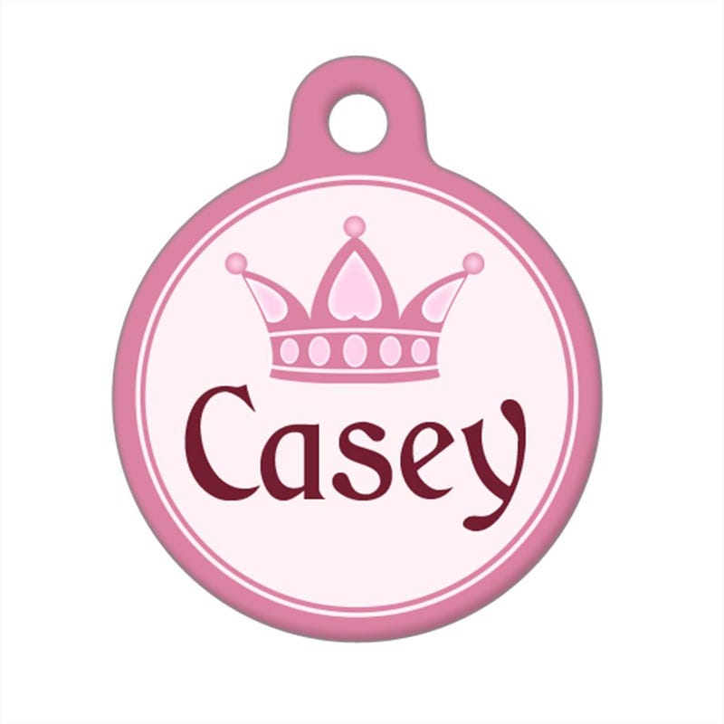Princess Dog Tag - Etsy