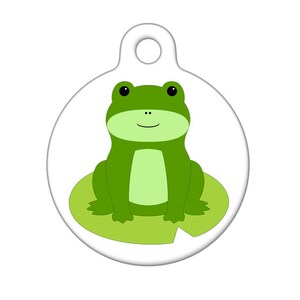 Pet ID Tag Froggy - Etsy