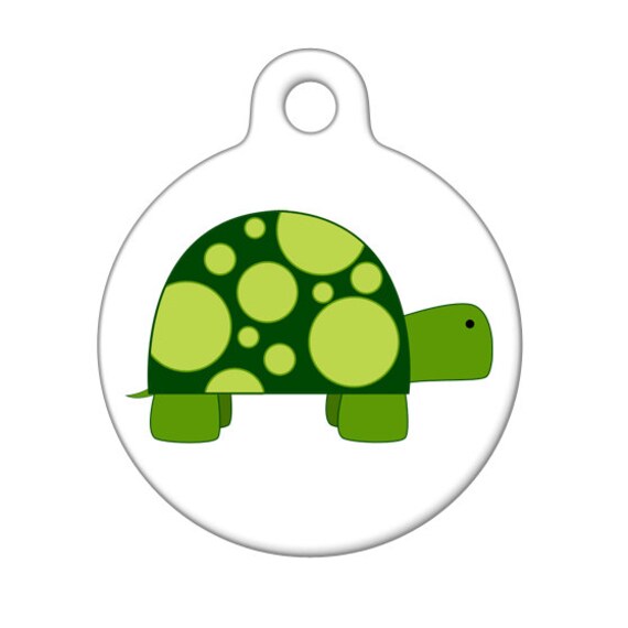 Pet ID Tag Turtle | Etsy