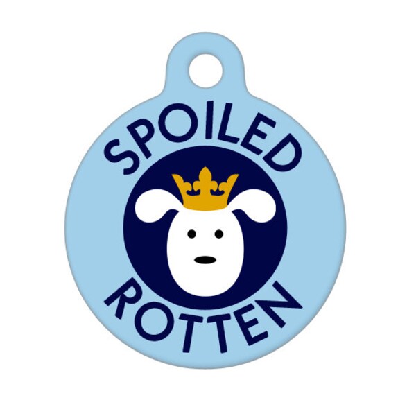 Spoiled Rotten Dog Tag - Etsy