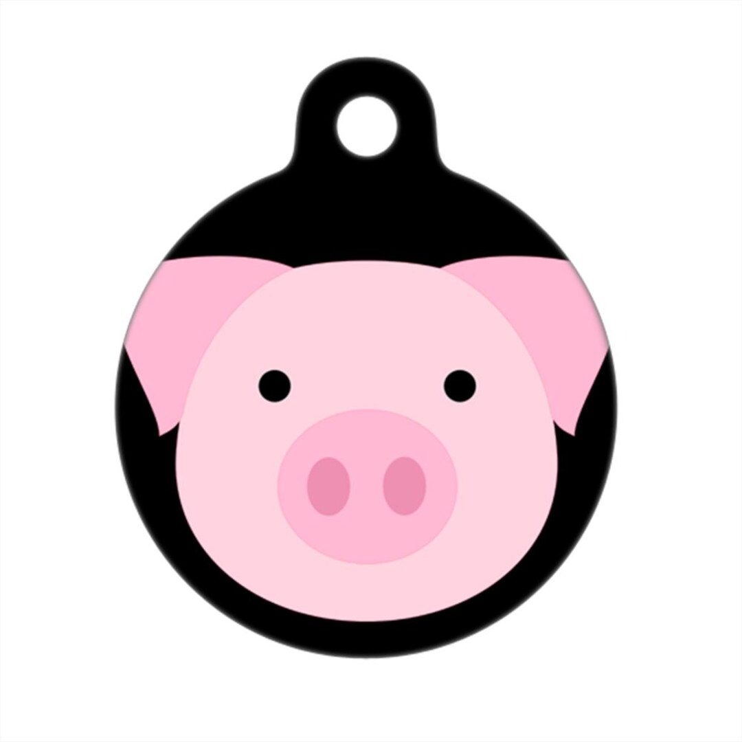 Pet ID Tag - Piggy - Etsy