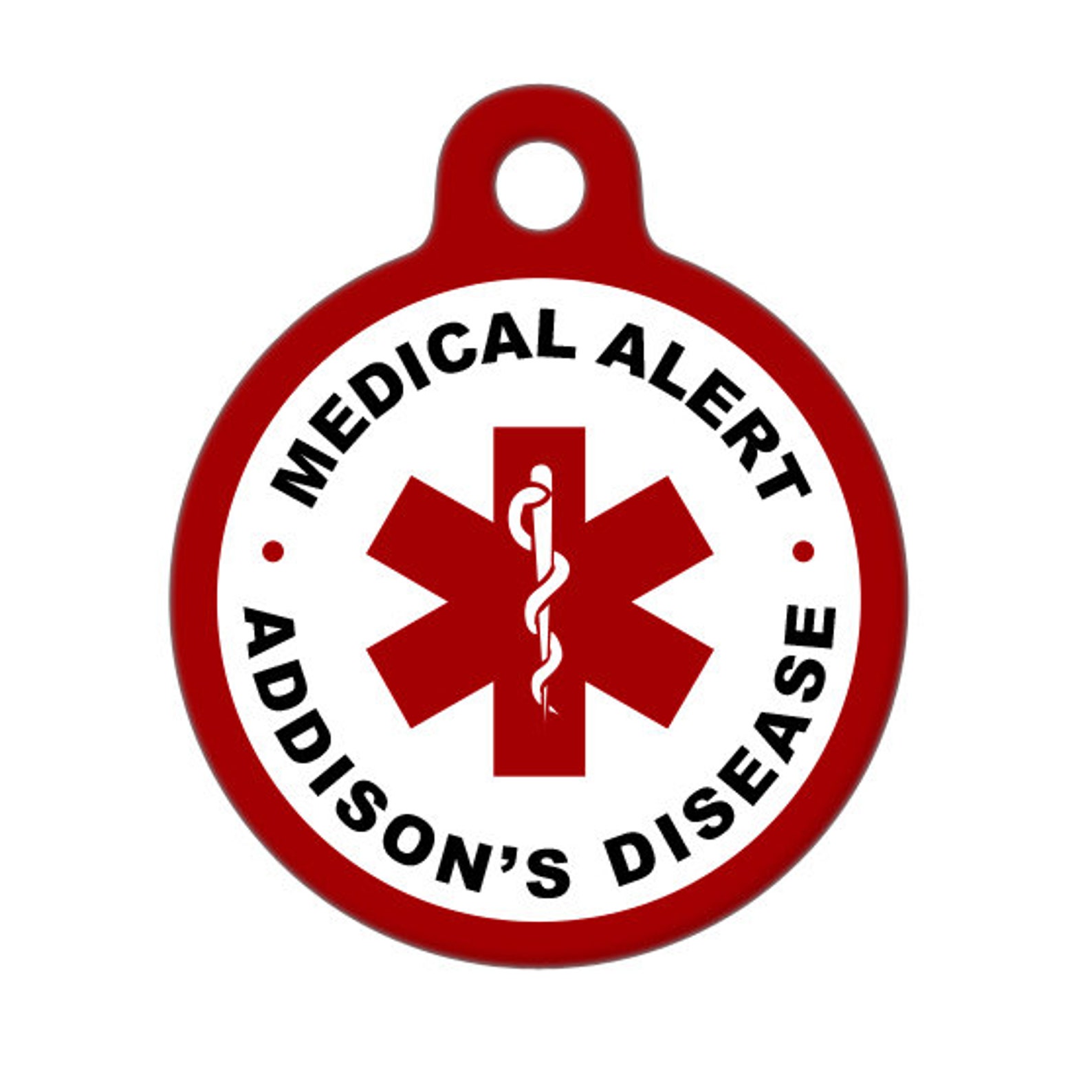 Medical ID Tag Medical Alert Addisons Disease | Etsy