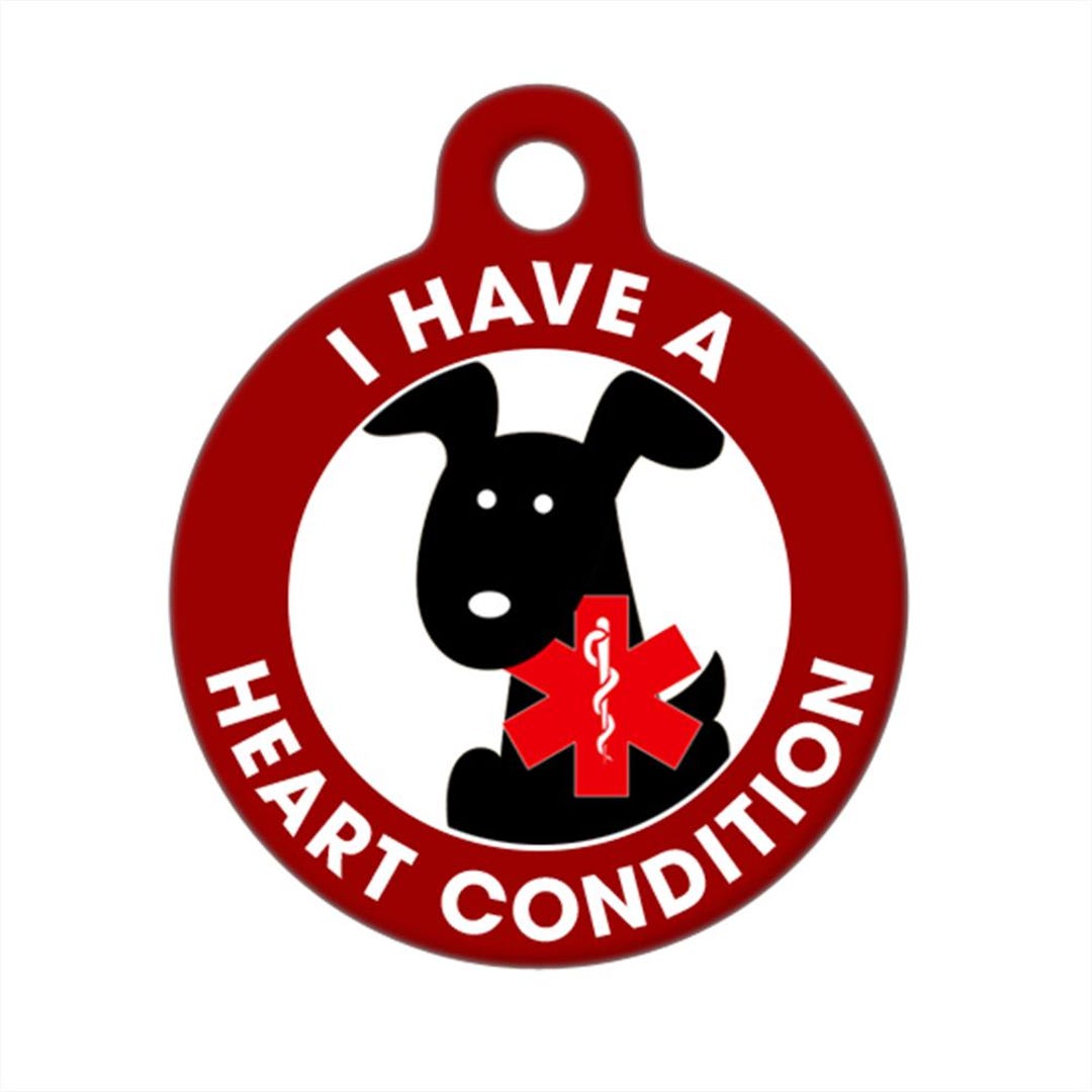 Medical ID Tag - I Have A Heart Condition Dog Medical Alert - Etsy