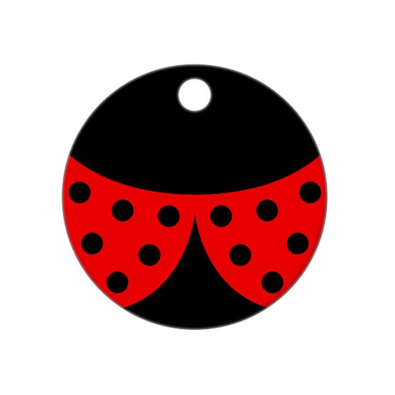 Pet ID Tag Lady Bug | Etsy
