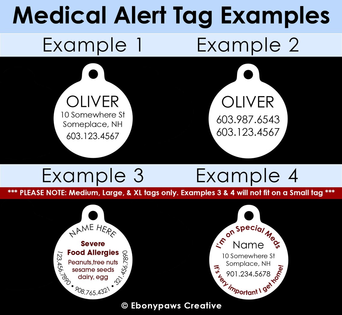 Medical ID Tag Insulin Dependent Diabetes Medical Alert - Etsy