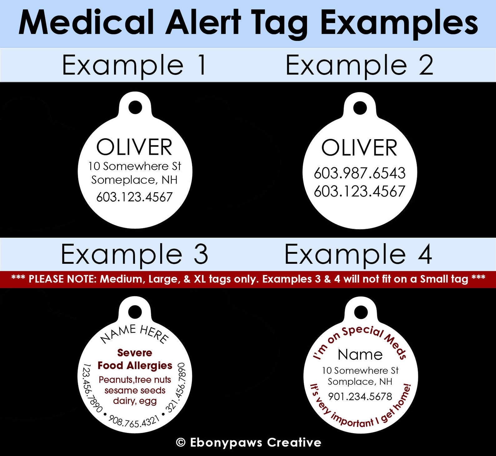 Medical ID Tag Insulin Dependent Diabetes Medical Alert - Etsy