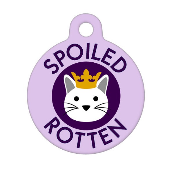 Spoiled Rotten Dog Tag - Etsy