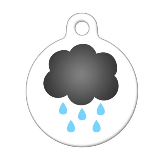 Pet ID Tag My Little Rain Cloud | Etsy