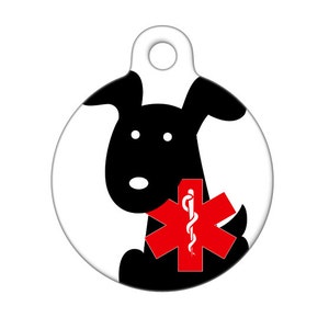 Medical ID Tag Dog Medical Alert - Etsy