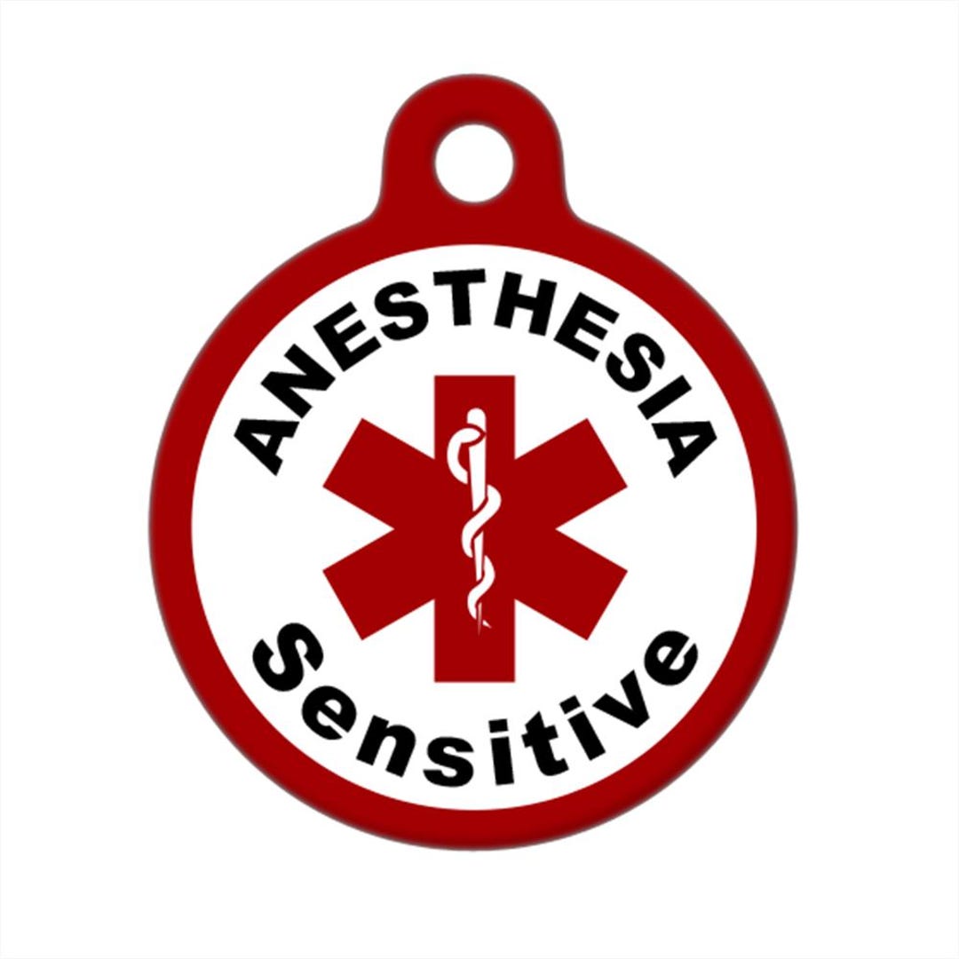 Medical ID Tag - Anesthesia Sensitive Medical Alert - Etsy