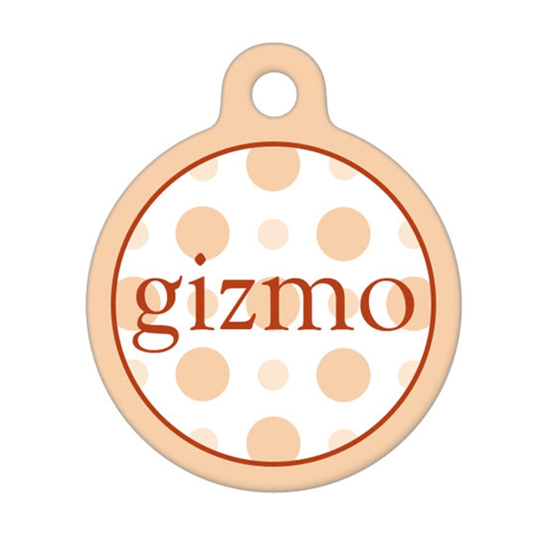 Pet ID Tag Gizmo Custom Name on Front - Etsy