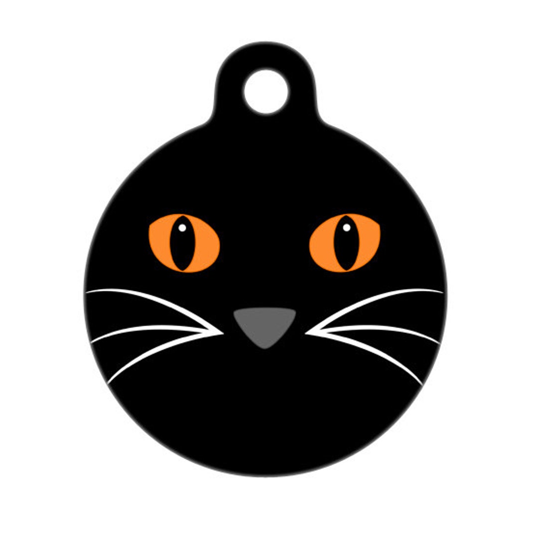 Pet ID Tag Cat Face - Etsy