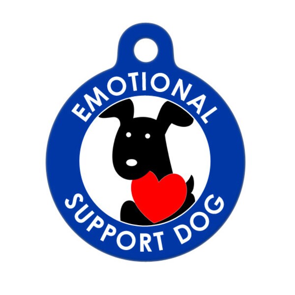 Dog Tag Emotional Support - Etsy