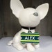 Pet ID Tag - Alex Striped Custom Name Dog Bone - Etsy