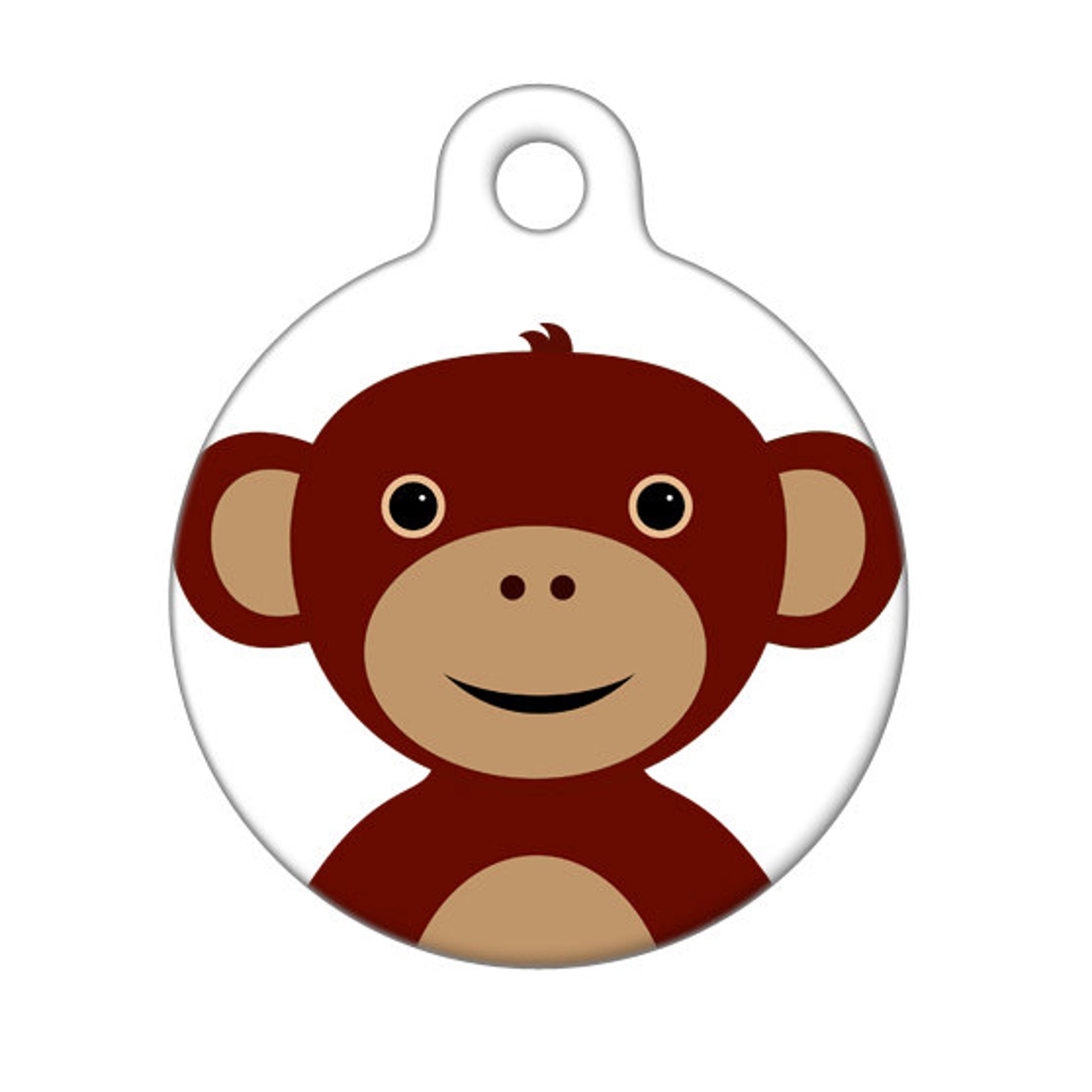 Pet ID Tag Monkey - Etsy